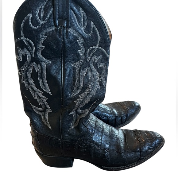 Dan Post | Shoes | Dan Post Mens D Kingsly Black Caiman Cowboy Boots ...